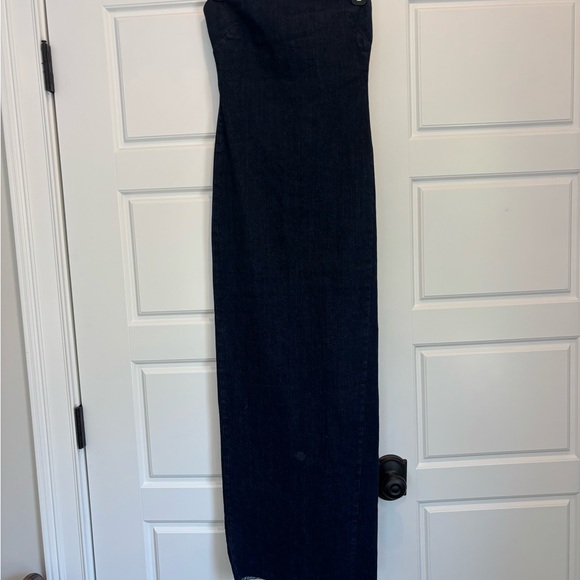 Zara | Dresses | Zara Denim Blue Strapless Dress | Poshmark